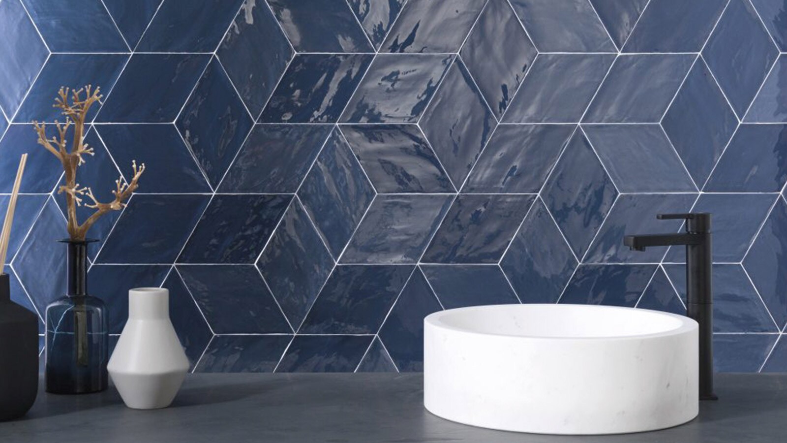 Bathroom Floor Tiles Blue Pattern | Floor Roma