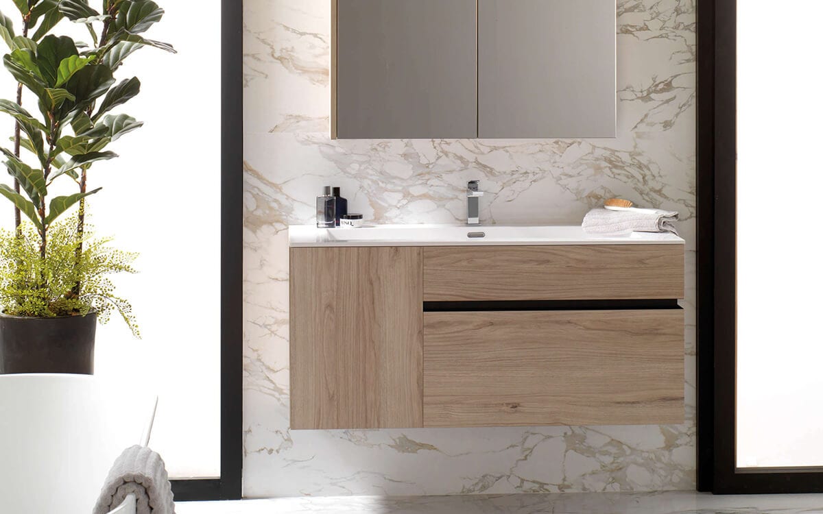 Oak Double Sink Vanity Bathroom Vanities Oak Corner Unit - Ceramic ...